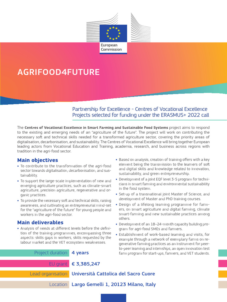 Agrifood4Future | PDF | Vocational Education | Agriculture