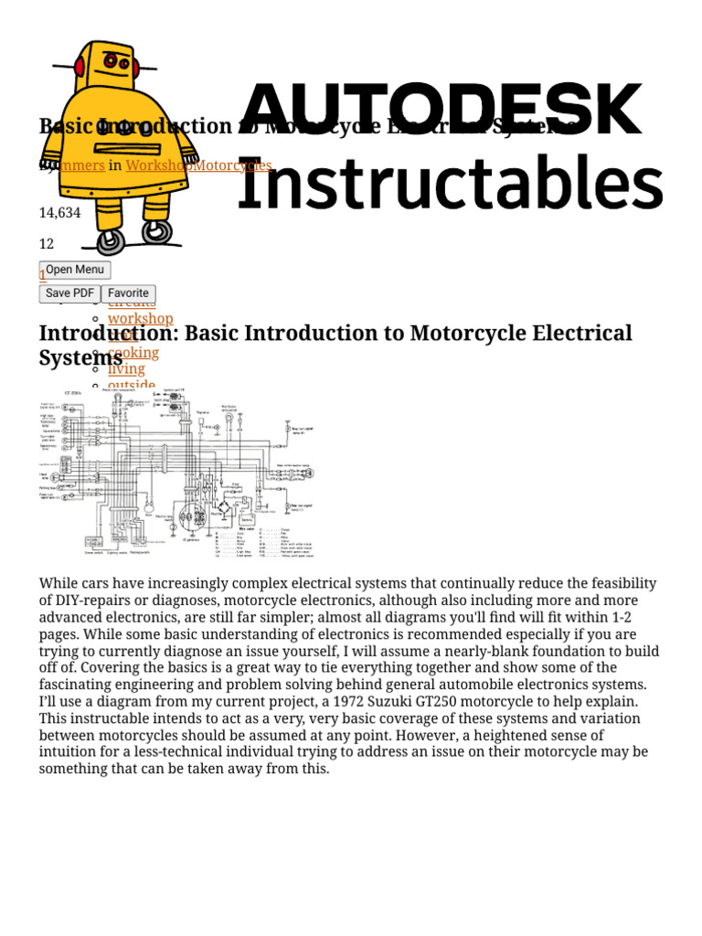 Basic Introduction to Motorcycle Electrical Systems _ 6 Steps - Instructables | PDF | Rectifier ...