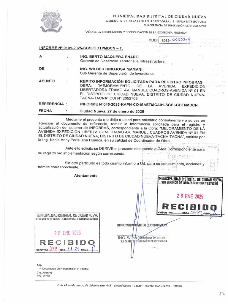 Informe 101 2025 Sgsi Gdti MDCN T Libertadora | PDF