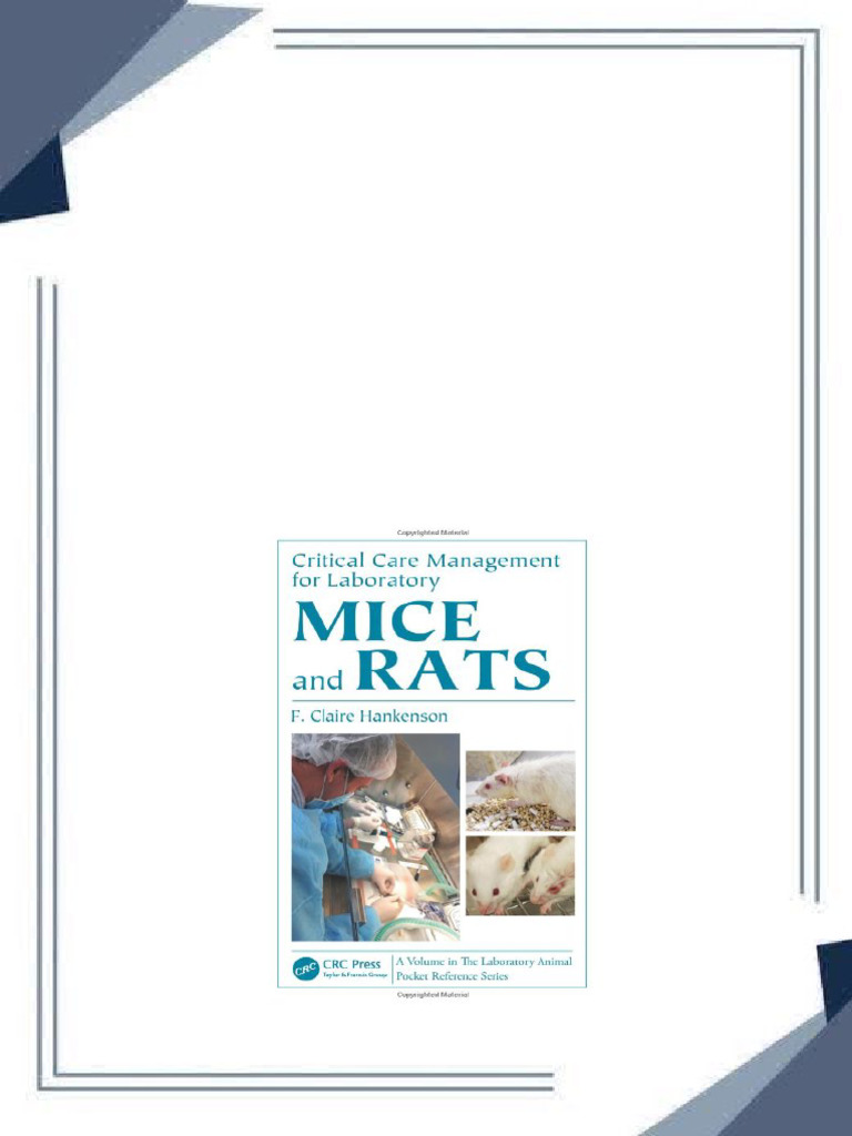 Rats 1 Spi Edition F. Claire Hankenson: Critical Care Management For ...
