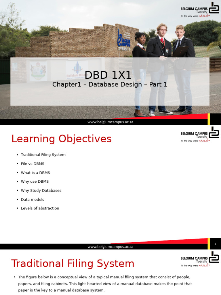 Lecture 1 Database Design Part 1 Updated Pdf Databases Data Model