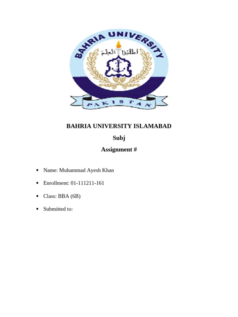 Assignment Format | PDF