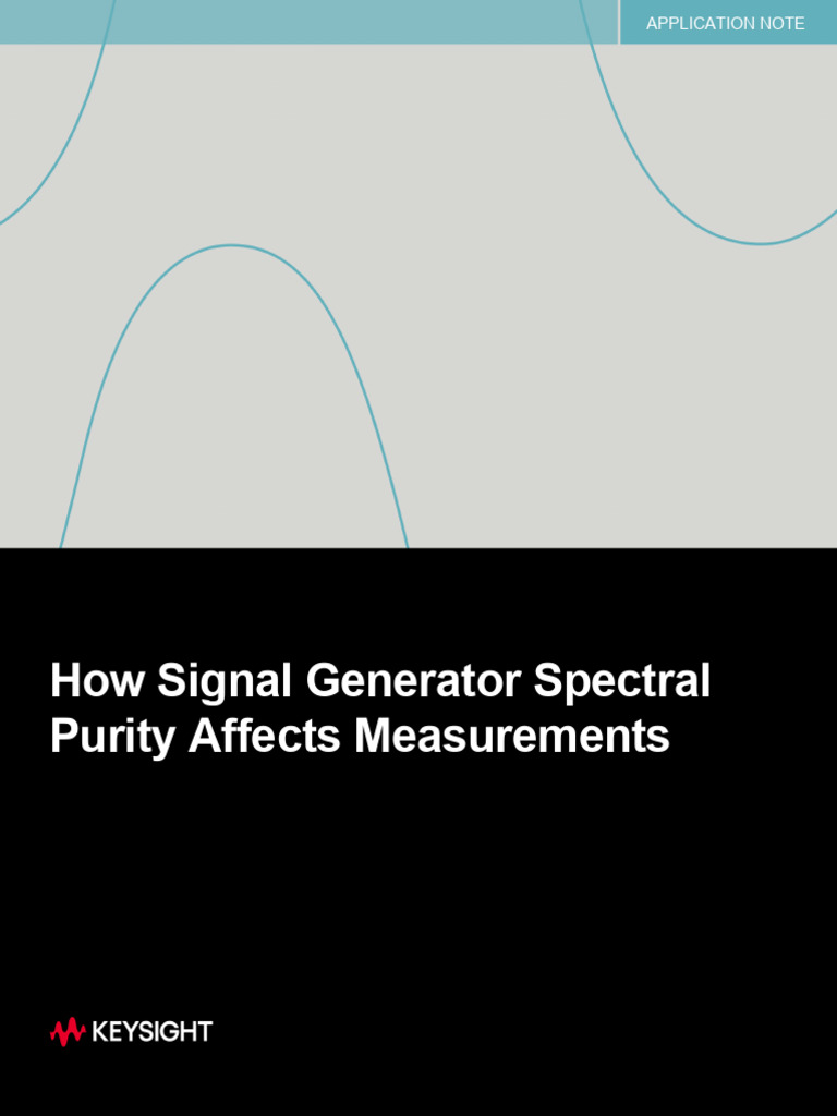 How Signal Generator Spectral Purity Affects Measurements | PDF | Frequency Modulation ...