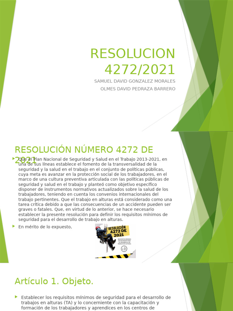 Resolucion 4272 | PDF