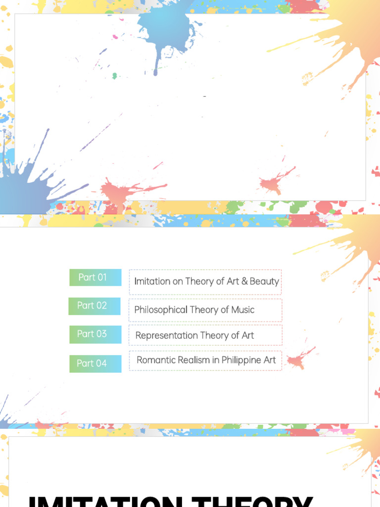 Art Theories: Imitation & Representation | PDF