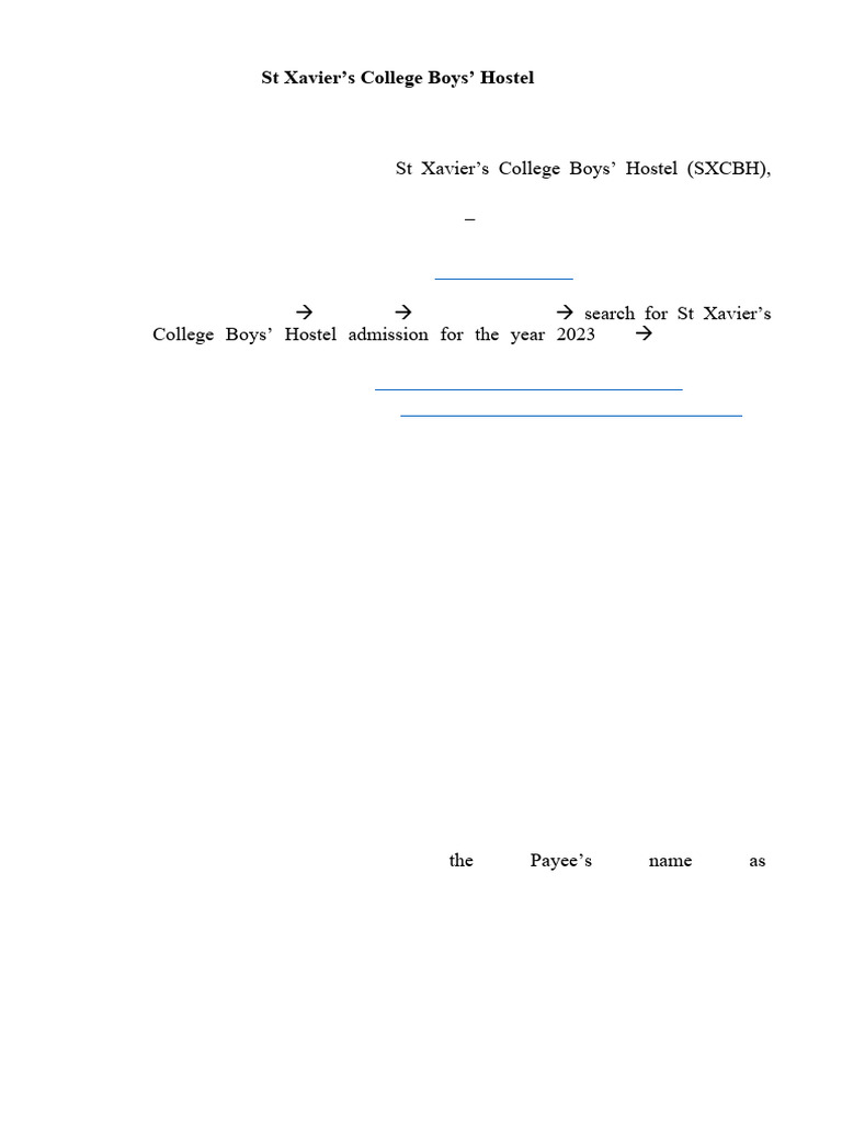 Hostel Admission Notice 23-24 | PDF