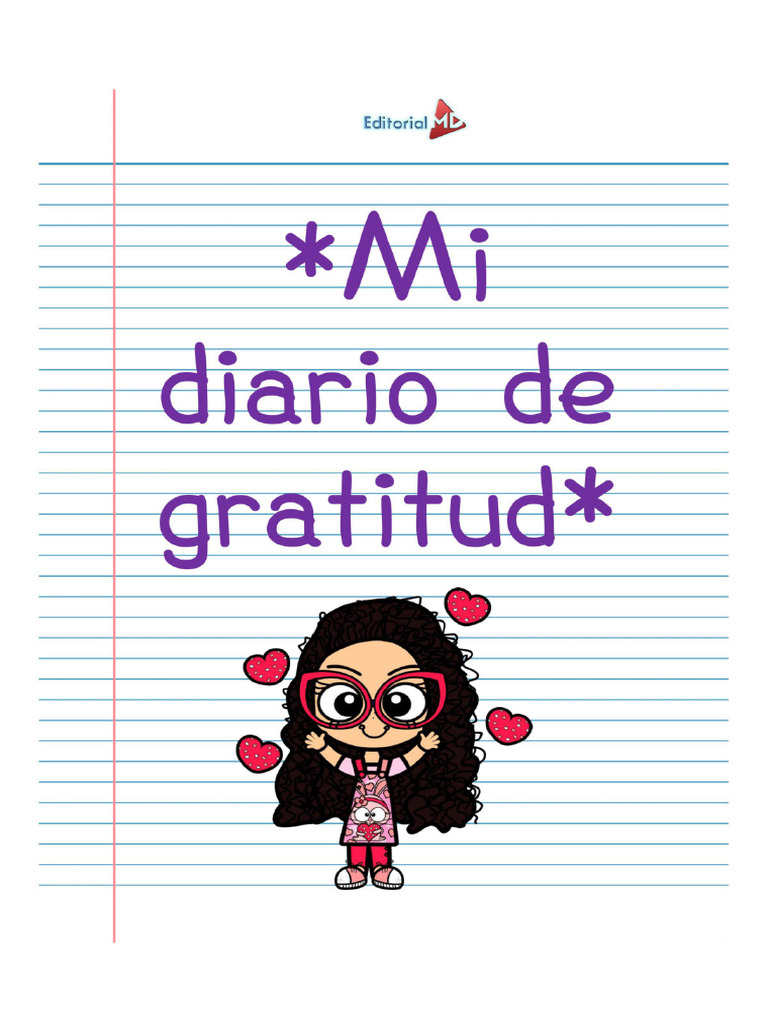 28 - Mi Diario de Gratitud. Niños Pequeños | PDF