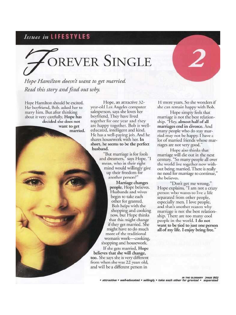 Forever Single ESL Conversation Topic | PDF