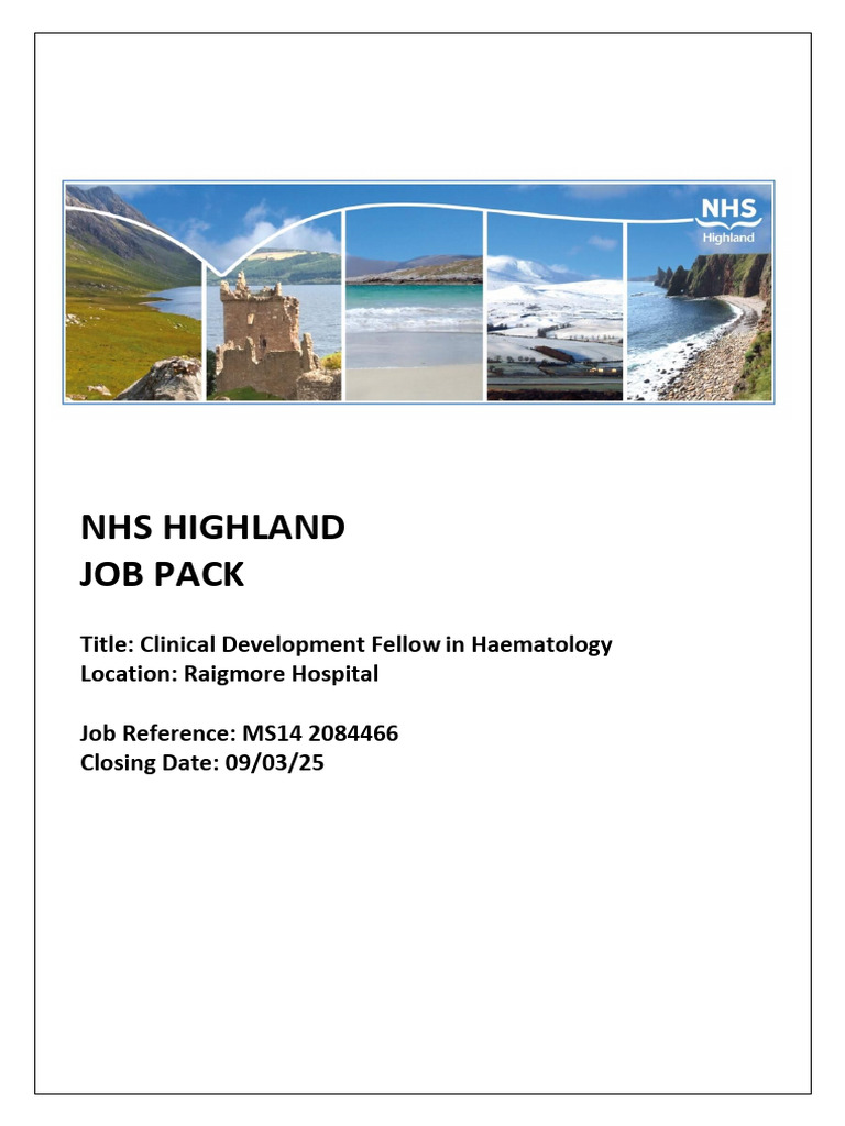 Clinical Development Fellow Job Pack | PDF | Medical Specialties | Medicine