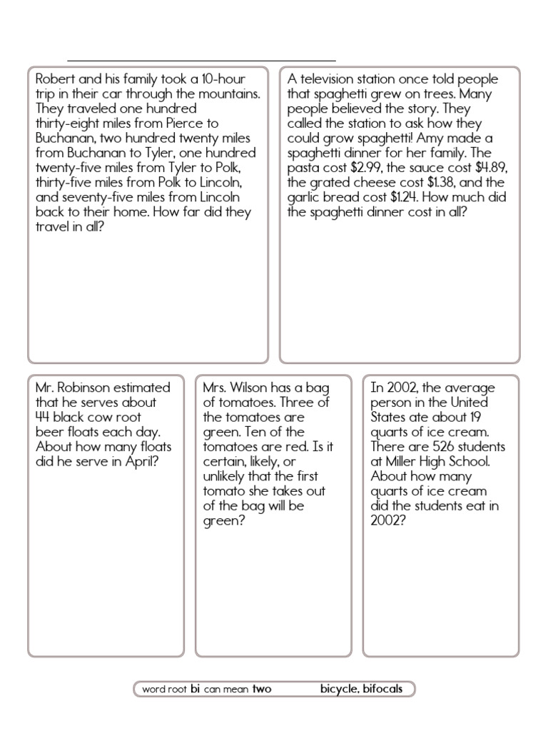 MathWorksheetsGrade4 3 3 | PDF