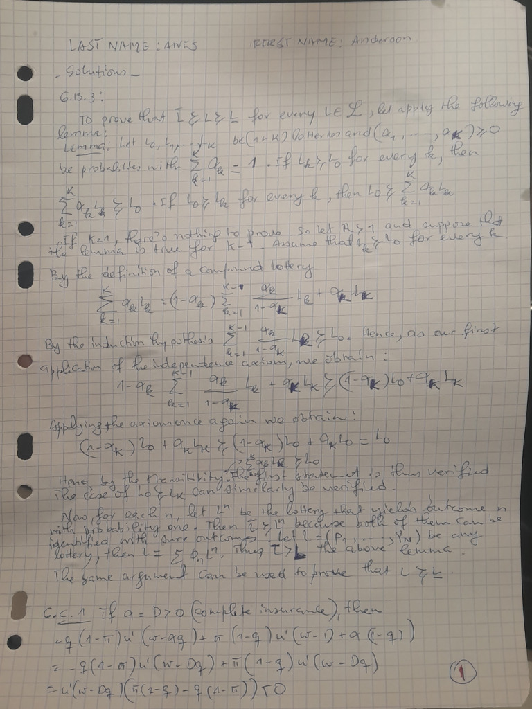 Micro Prob Set1 | PDF