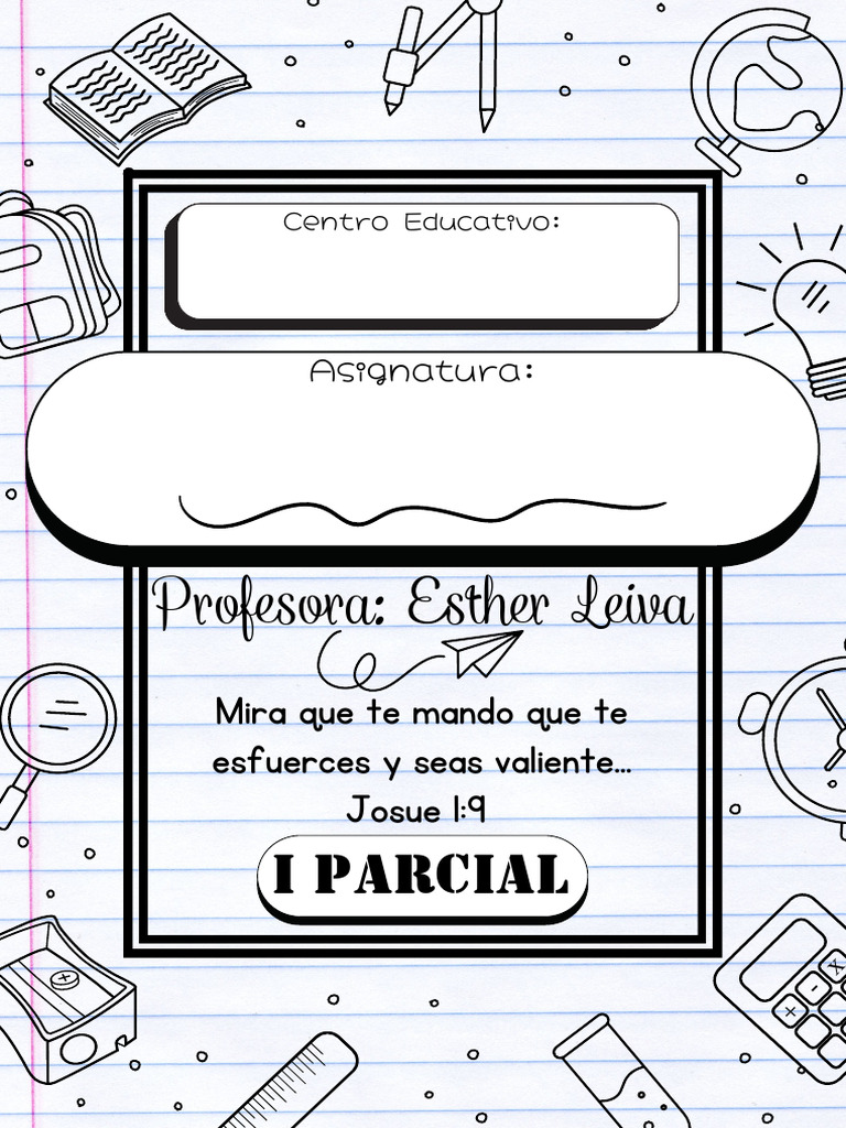 Documento A4 Portada Carátula de Propuesta Creativa Doodle Acuarela ...