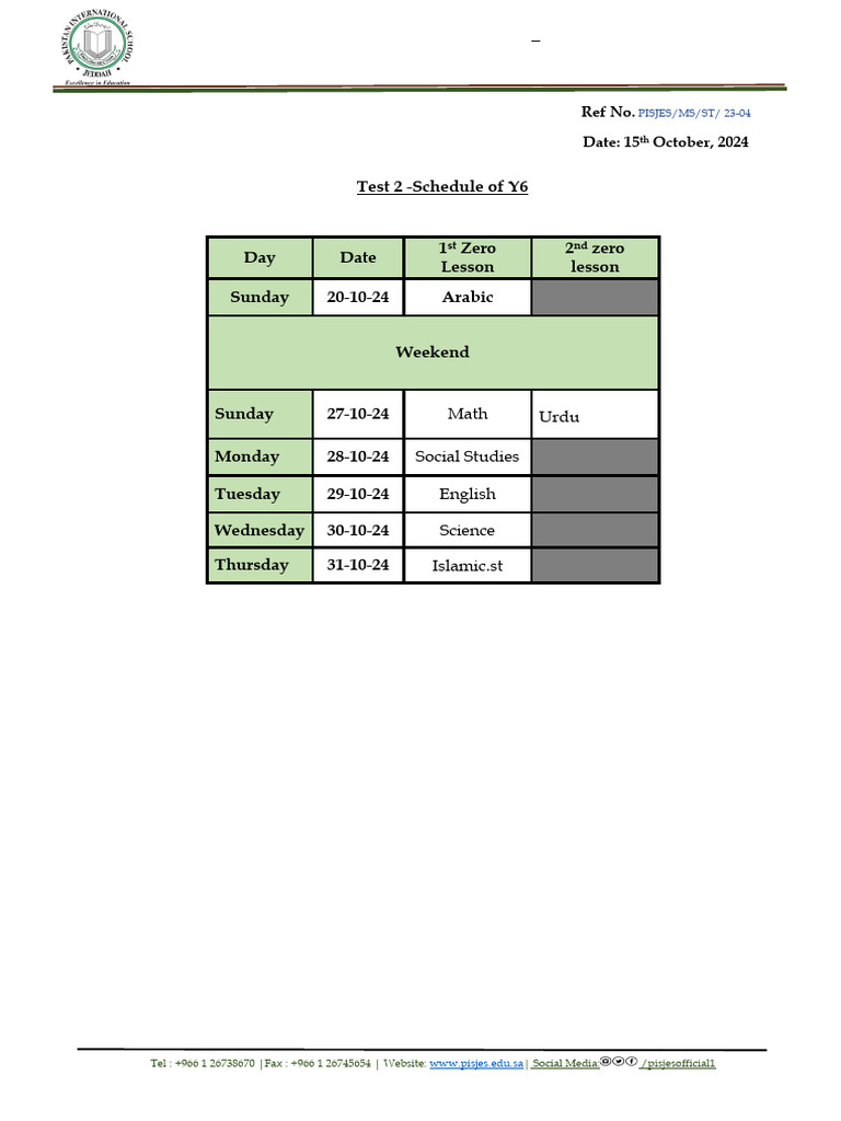 Test 2 - Topics - Y6 (1) 887915869 | PDF