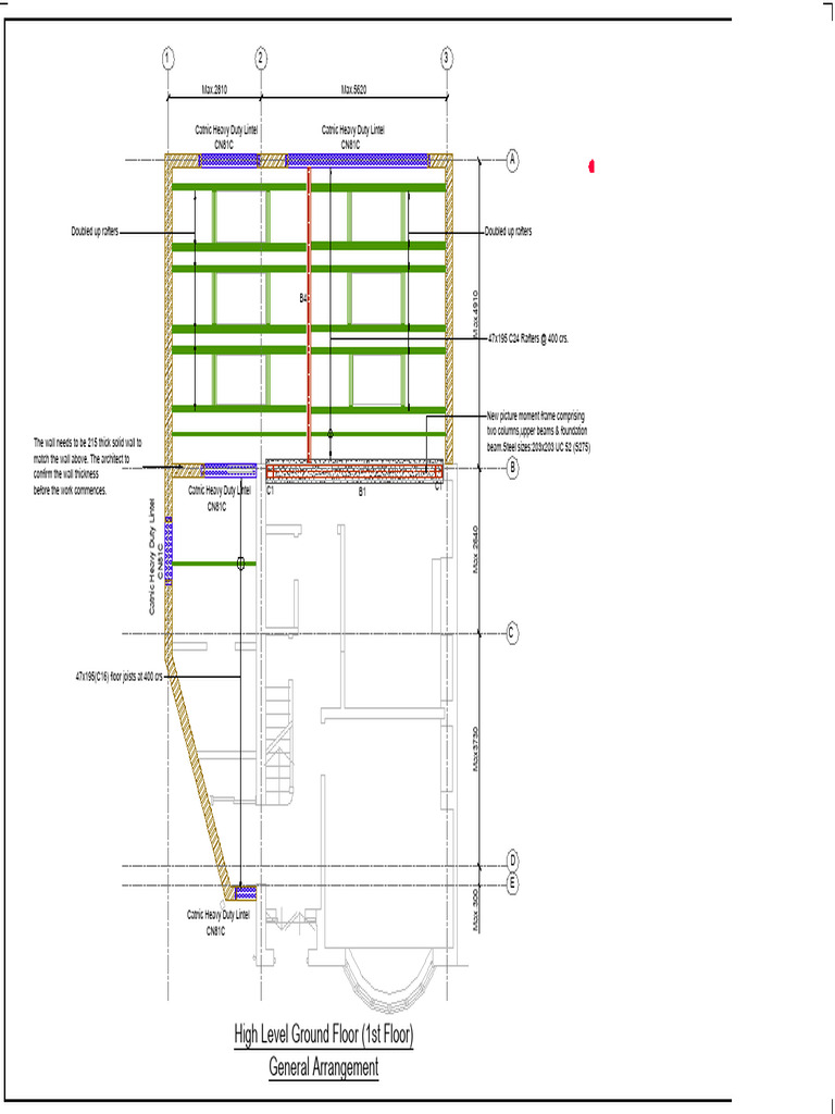 DWG 2 | PDF | Concrete | Structural Steel