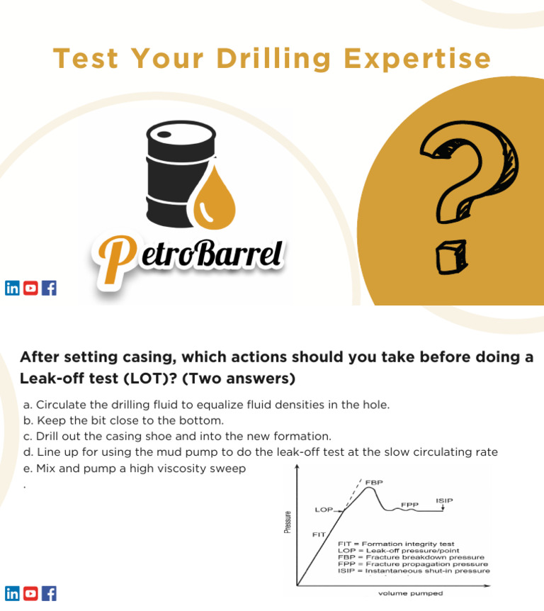 Pre-Leak-Off Test Drilling Steps | PDF