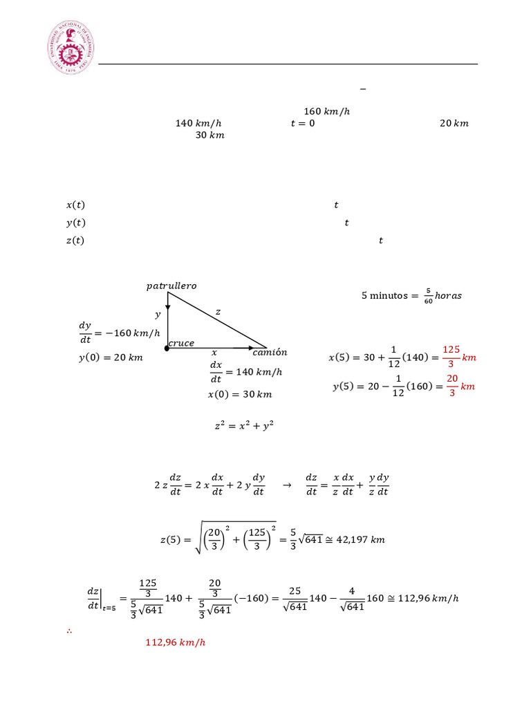 Examen Final de Cálculo Diferencial | PDF | Ecuaciones | Derivado