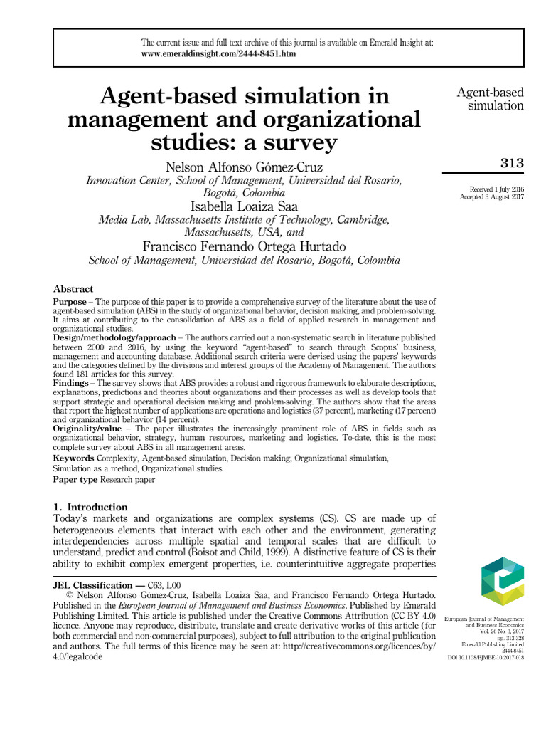 2017 - Agent-Based Simulation Un Management and Business Economics ...