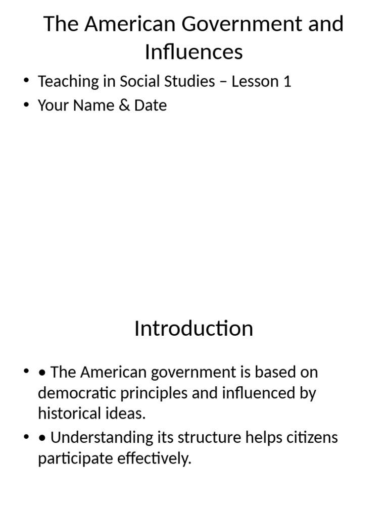 Foundations of American Government | PDF