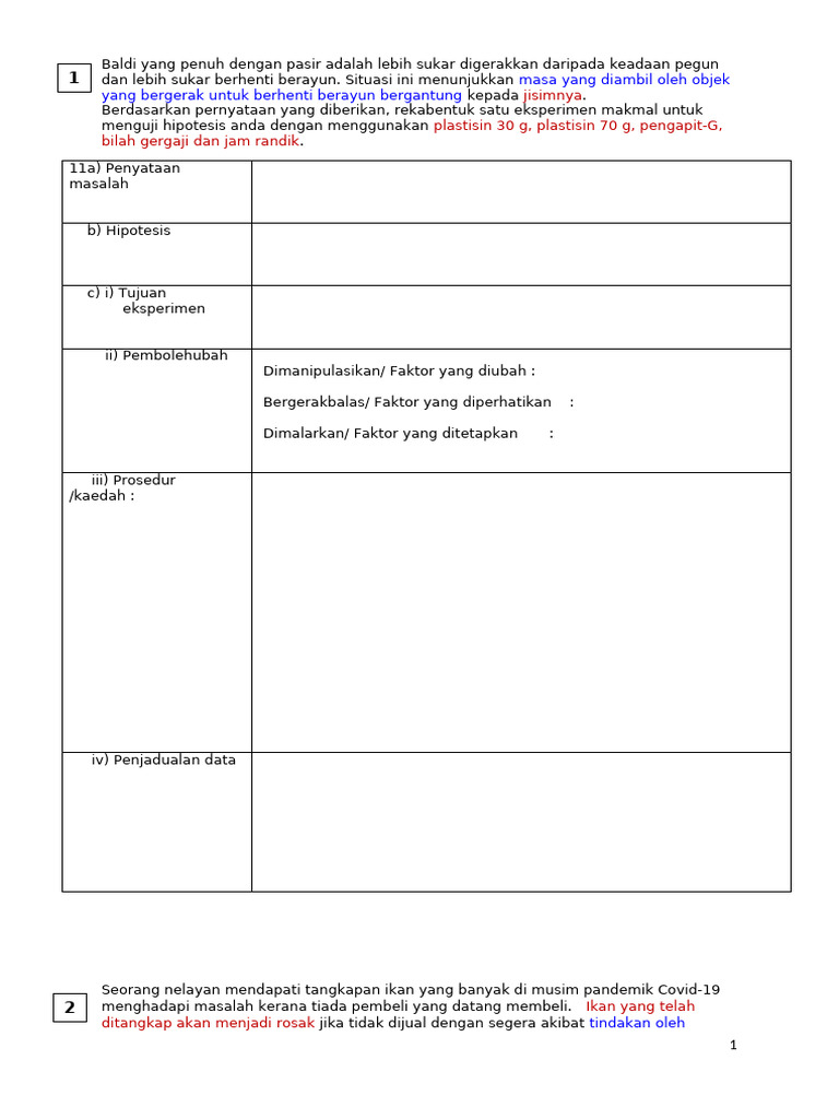 Skema Koleksi Sains K2 S11 | PDF