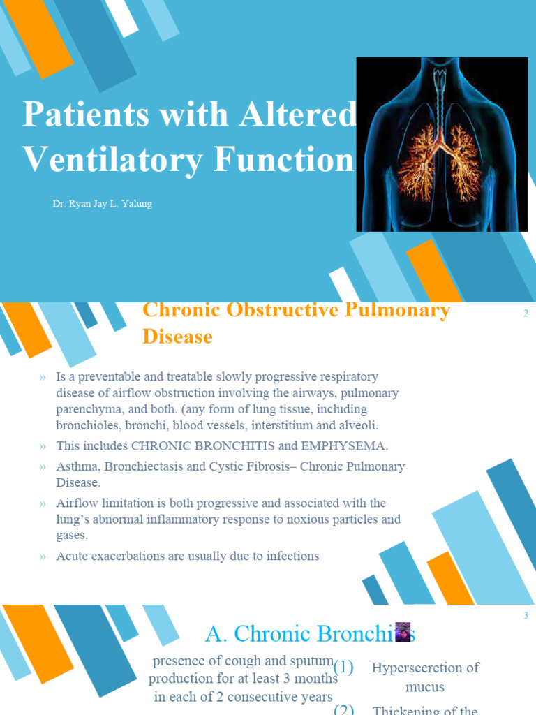 Patients With Altered Ventilation | PDF | Chronic Obstructive Pulmonary ...