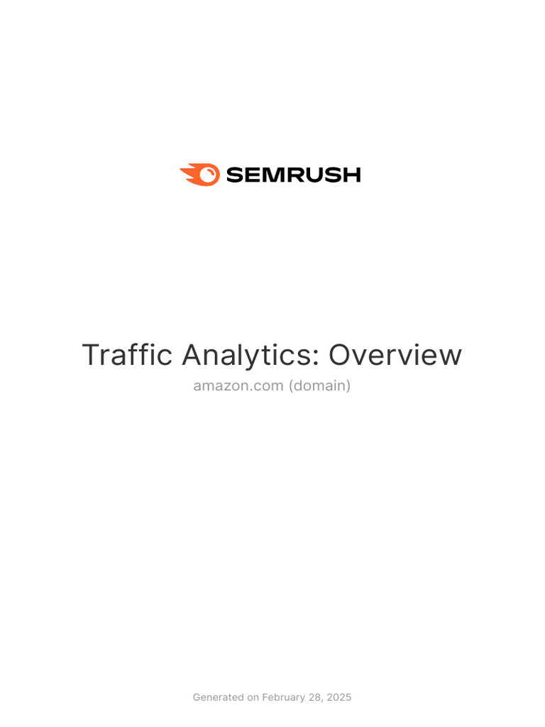 Semrush-Traffic Analytics Overview-Amazon Com (Domain) - 28th Feb 2025 | PDF | Information ...