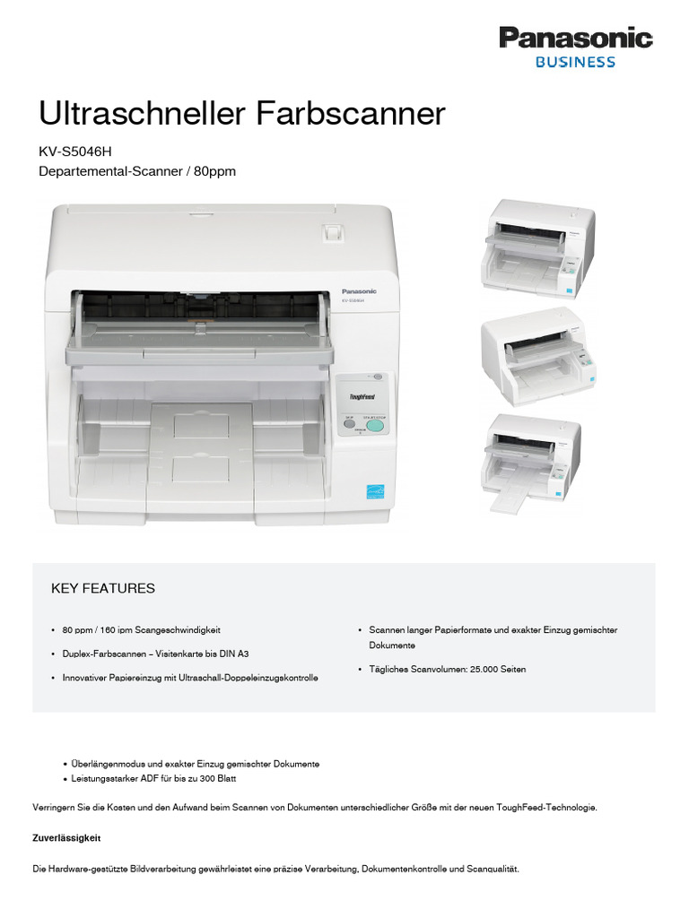 DataSheet_KV-S5046H | PDF | Image Scanner | Microsoft Windows