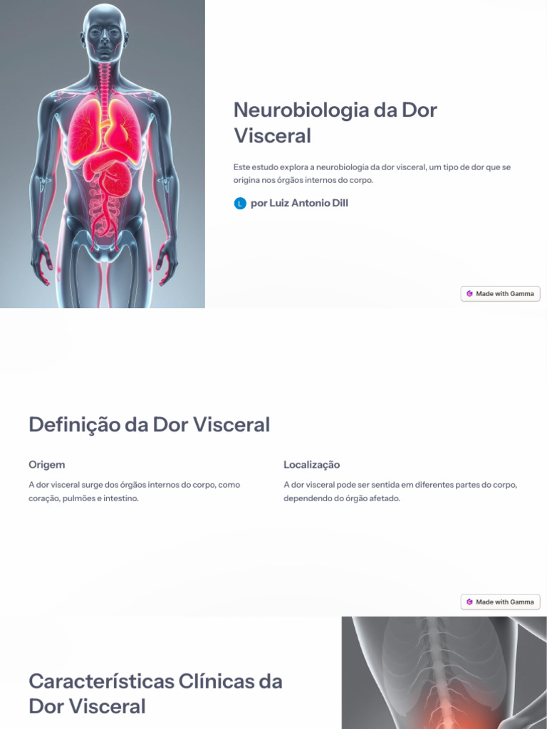 Neurobiologia Da Dor Visceral | PDF | Dor | Córtex cerebral