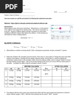 Momentum and Collisions Lab Guide | PDF | Collision | Momentum