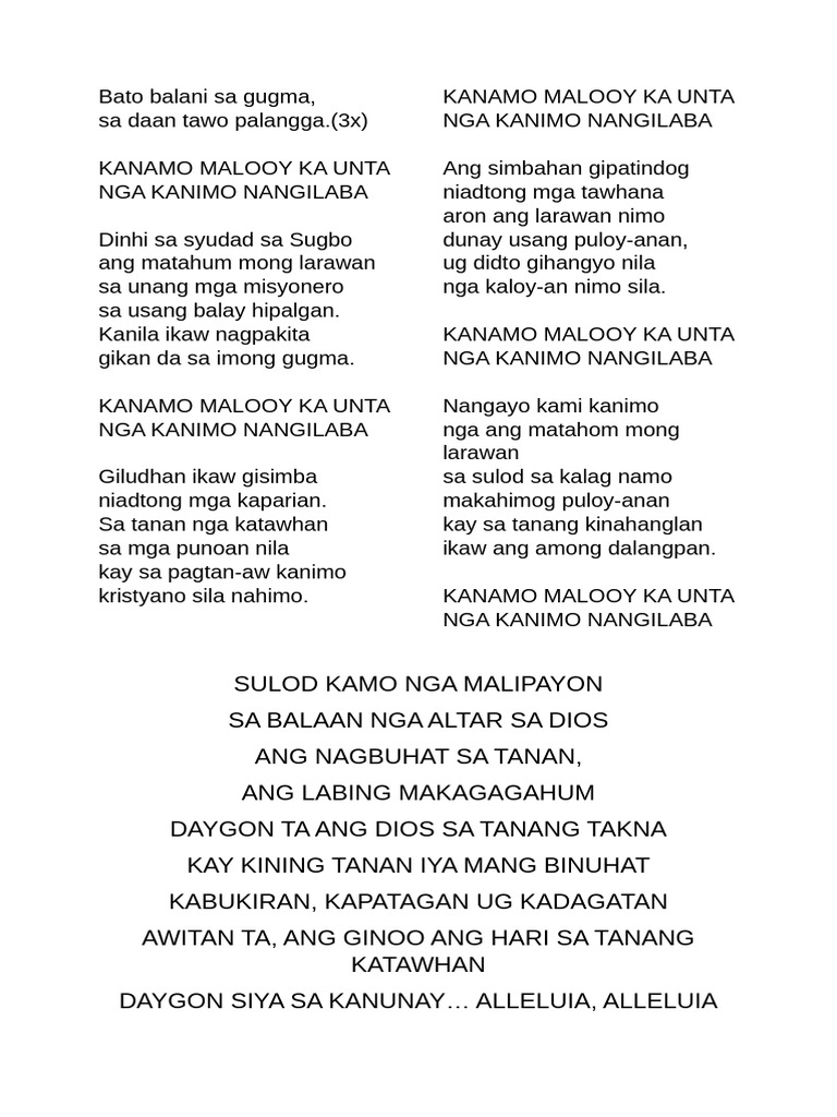 Bato Balani Sa Gugma | PDF
