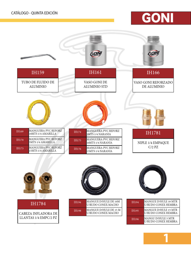 Lentes de Seguridad y Accesorios GONI | PDF | Tecnologías de gas
