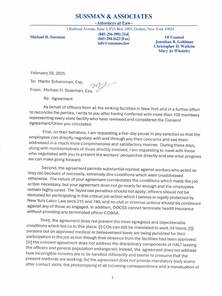 Sussman letter | PDF
