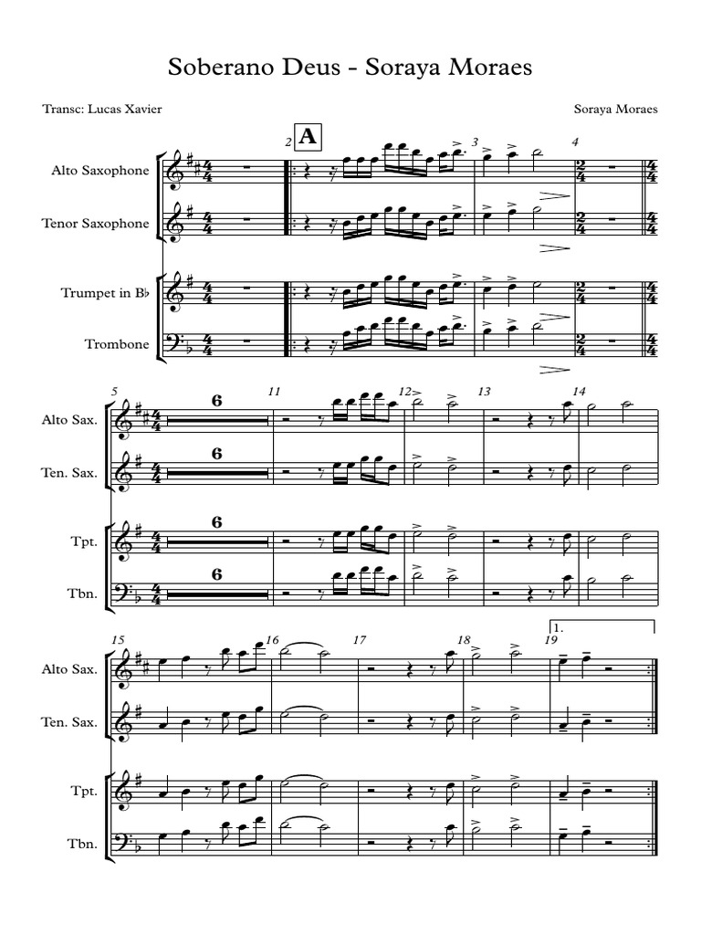 Soberano Deus - Soraya Moraes - Score | PDF