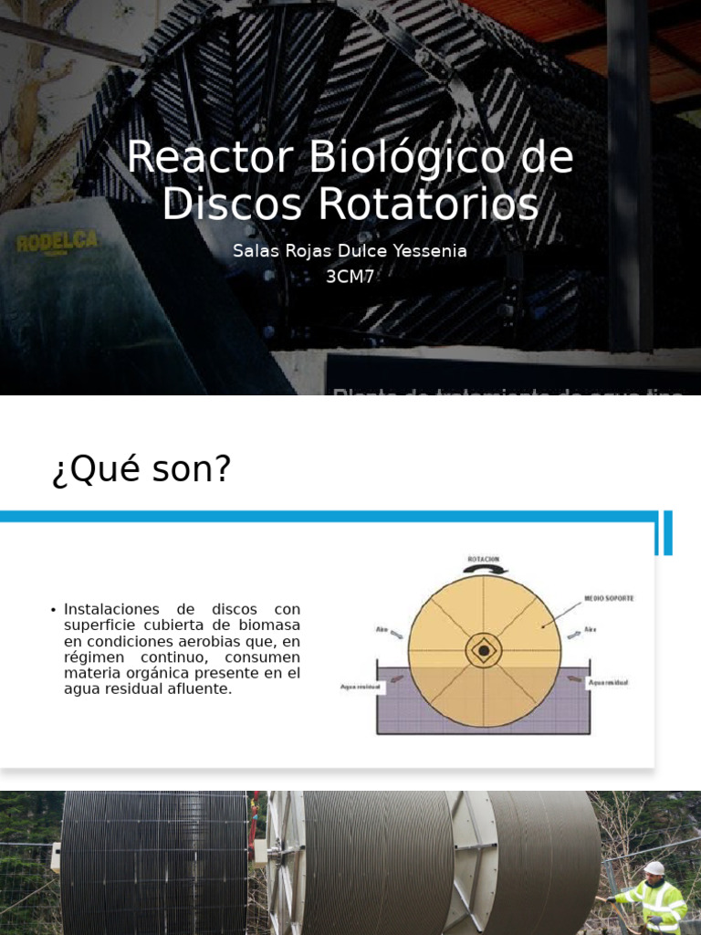 Reactor Biológico de Discos Rotatorios - Salas Rojas Dulce Yessenia | PDF | Aguas residuales | Agua