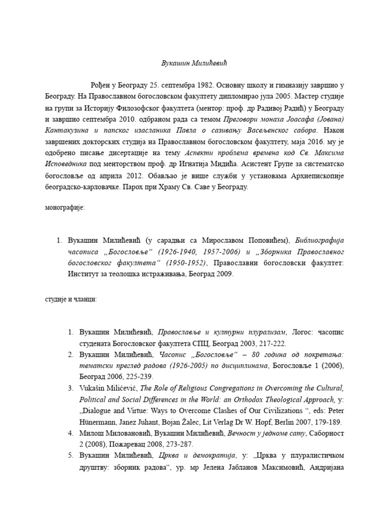 Vukasin Milicevic | PDF