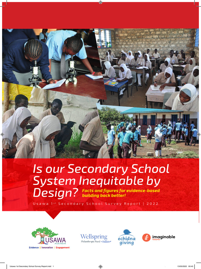 Secondary School Survey Report 2022 | PDF | Schools | Sampling (Statistics)