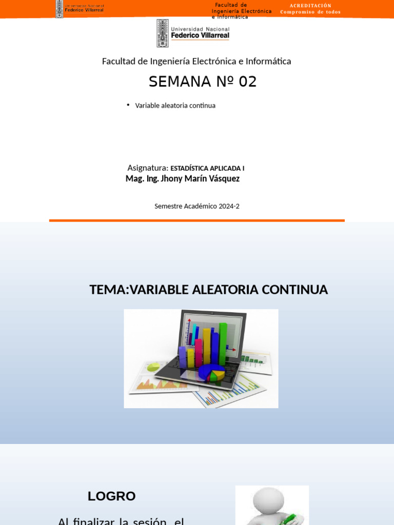 Clase 02 EsApl_VARIABLE ALEATORIA CONTINUA OK UNFV | PDF | Función de densidad de probabilidad ...