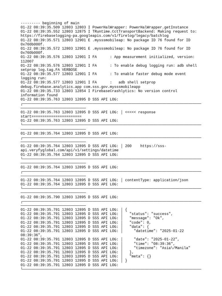 Sss Log 01 22 2025 08 39 35 | PDF | Computer Programming | Software