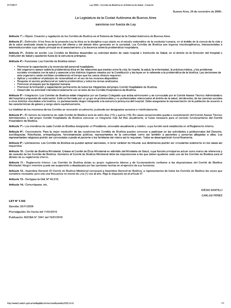 Ley 3302 Caba | PDF