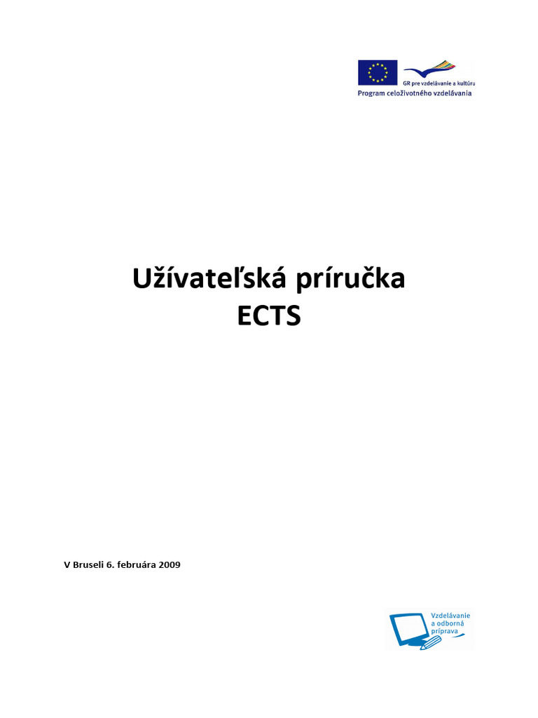 Ects Prirucka 521ca2201cef2 | PDF