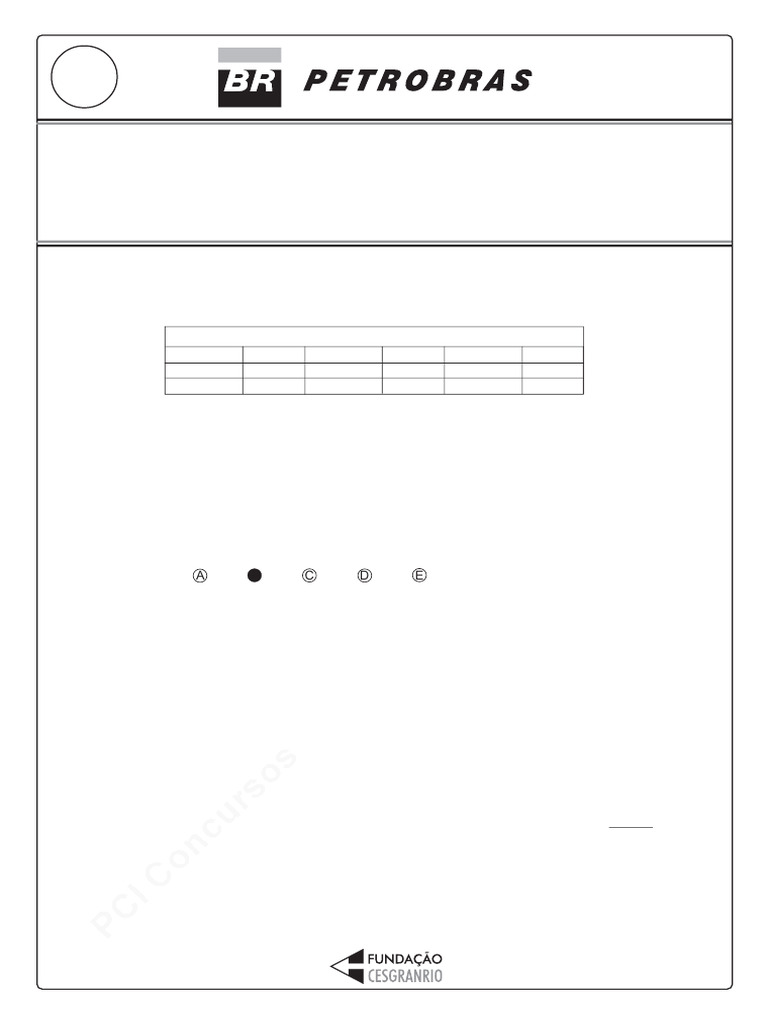 Prova 38 Tecnico de Manutencao Jnior Instrumentacao | PDF | Válvula | Pressão