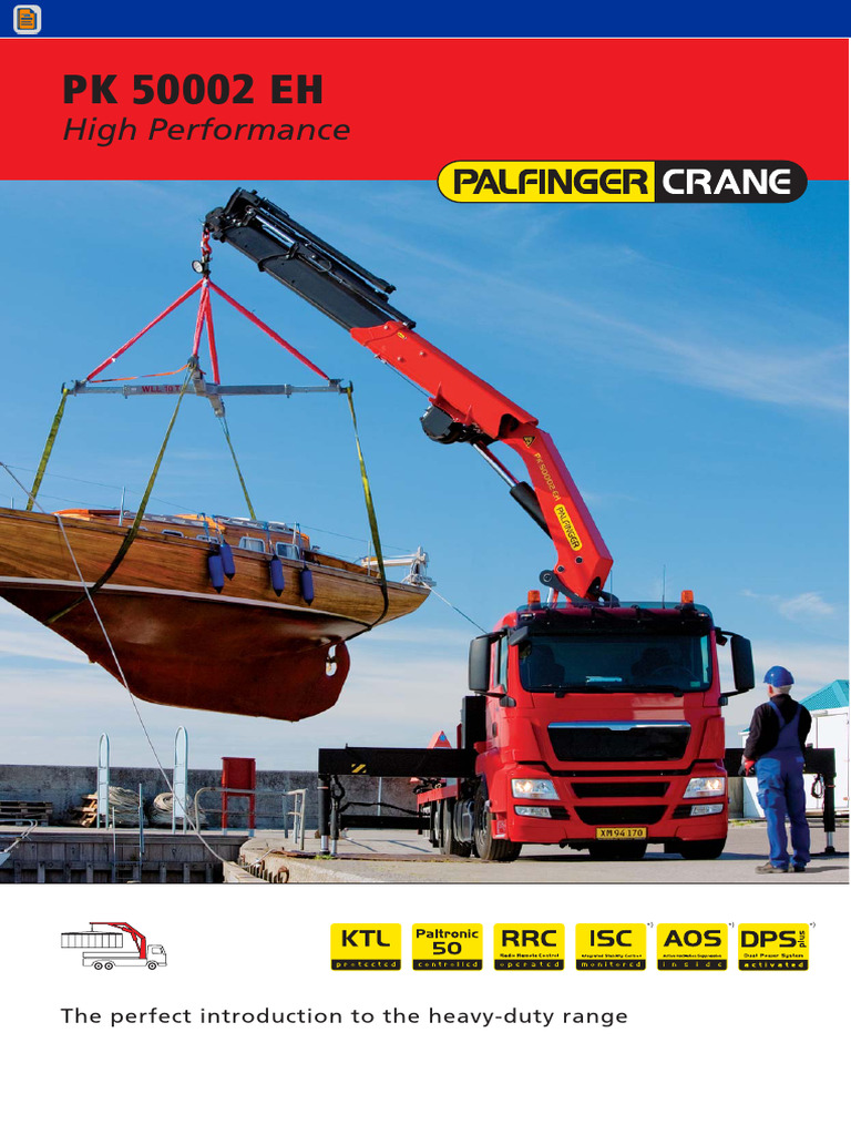 Palfinger PK 50002 EH Crane Overview | PDF | Crane (Machine ...