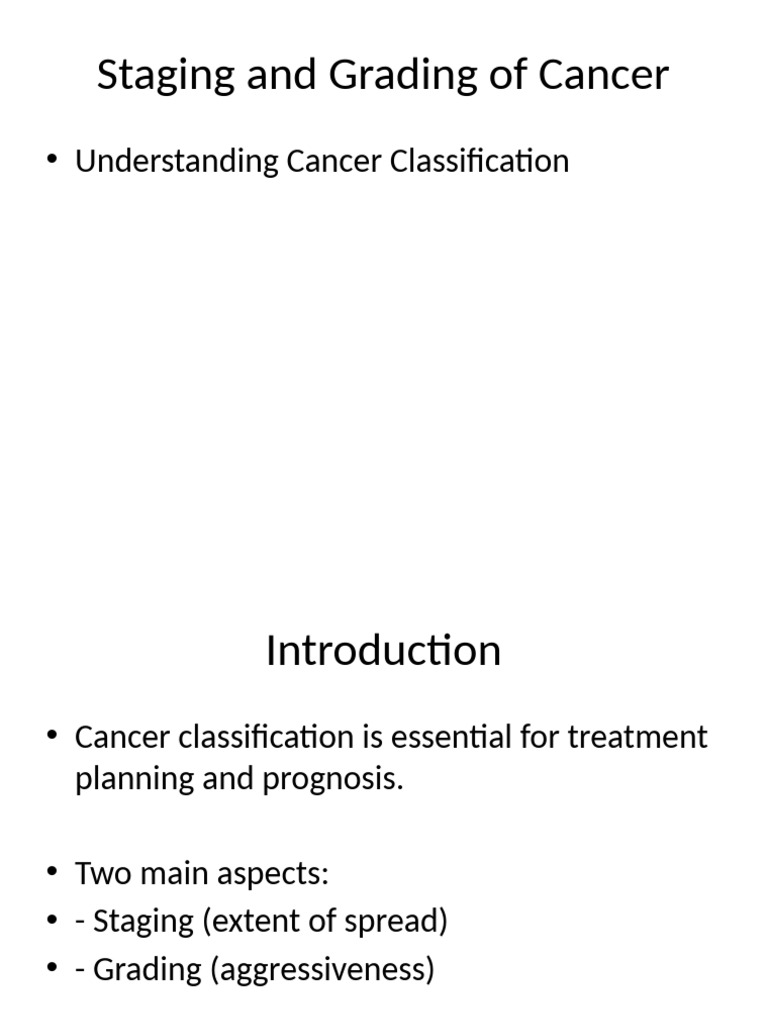 Cancer Staging and Grading | PDF