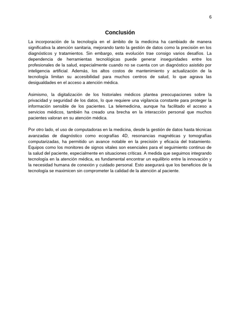 Conclusión. Informática | PDF