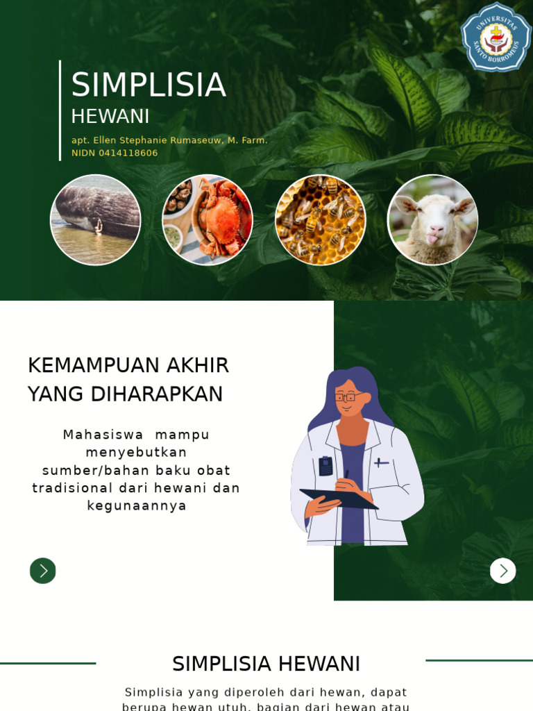 Simplisia Hewani dalam Obat Tradisional | PDF