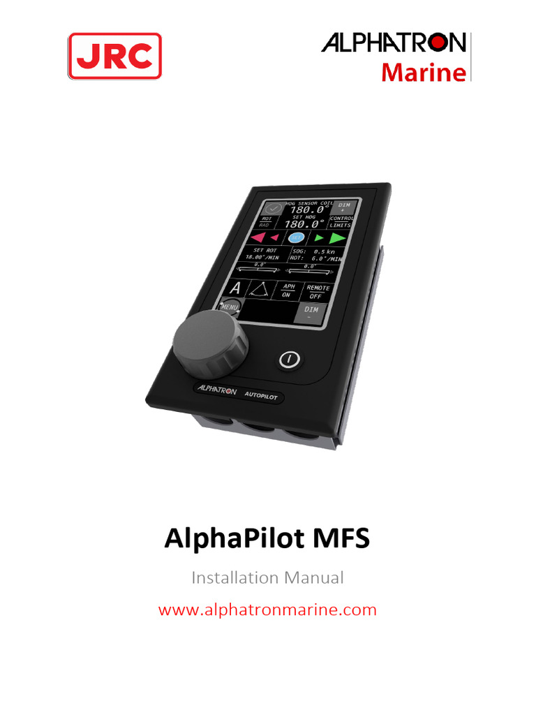 142-PilotSea AM AlphaPilot MFS Install Manual 7-2-2022 | PDF