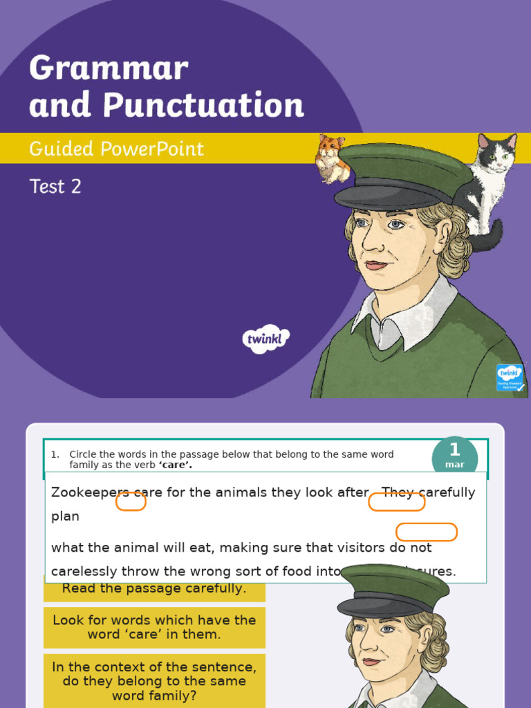 Grade 3 Grammar & Punctuation Guide | PDF | Verb | Sentence (Linguistics)