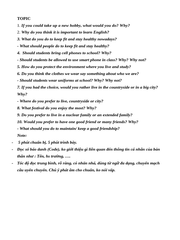 Engaging Discussion Topics for Students | PDF