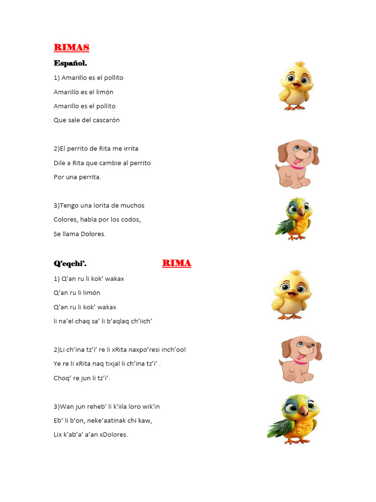 Rimas y Mas... | PDF