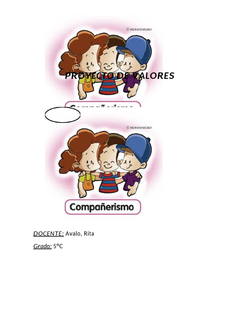 Proyecto de Valores | PDF | Aprendizaje | Enseñando