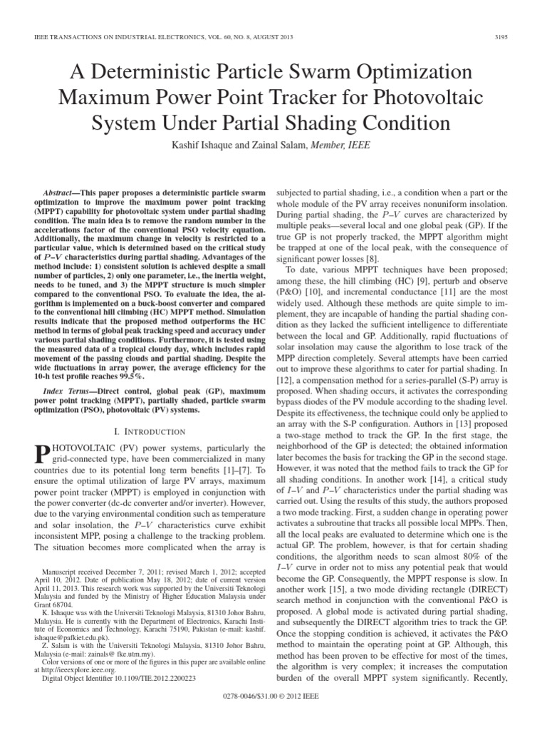 2012_A Deterministic Particle Swarm Optimization Maximum Power Point Tracker for Photovoltaic ...